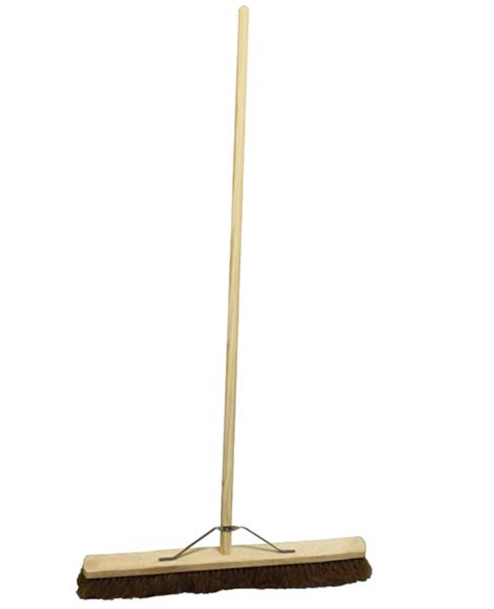 18" COCO SOFT WOODEN BROOM-COMPLETE – Wholesale Catering