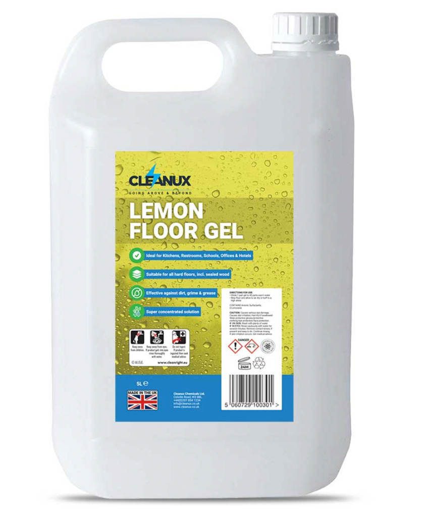 CLEANUX LEMON FLOOR GEL - 5LT – Wholesale Catering